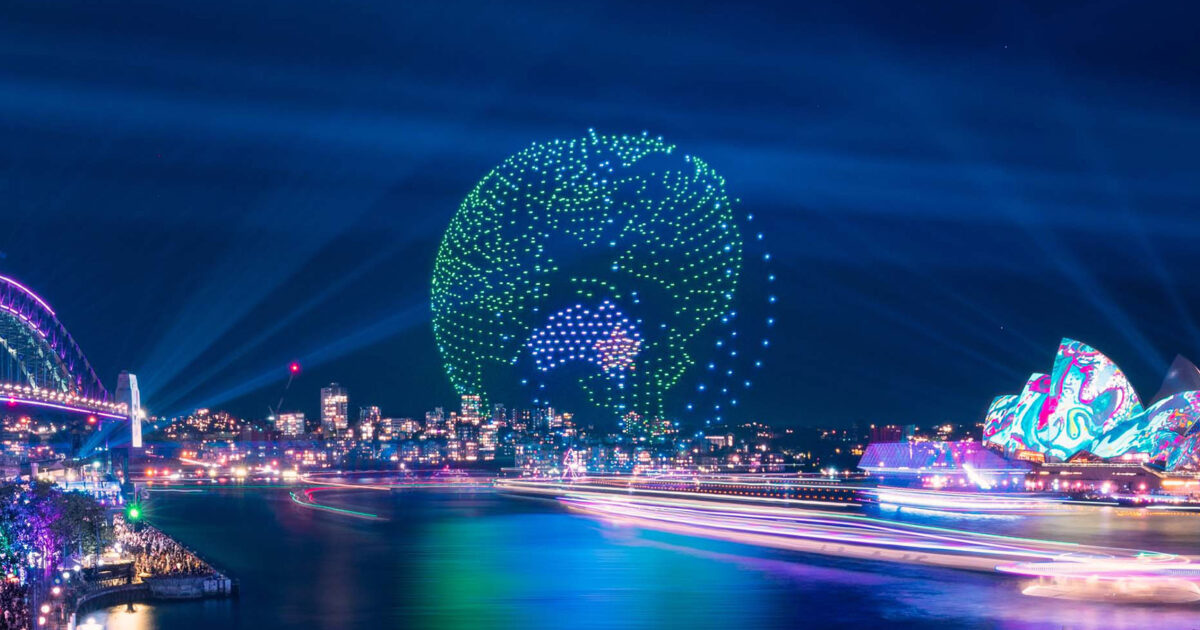 Vivid Lights Sightseeing & Drone Show from Darling Harbour | Captain ...